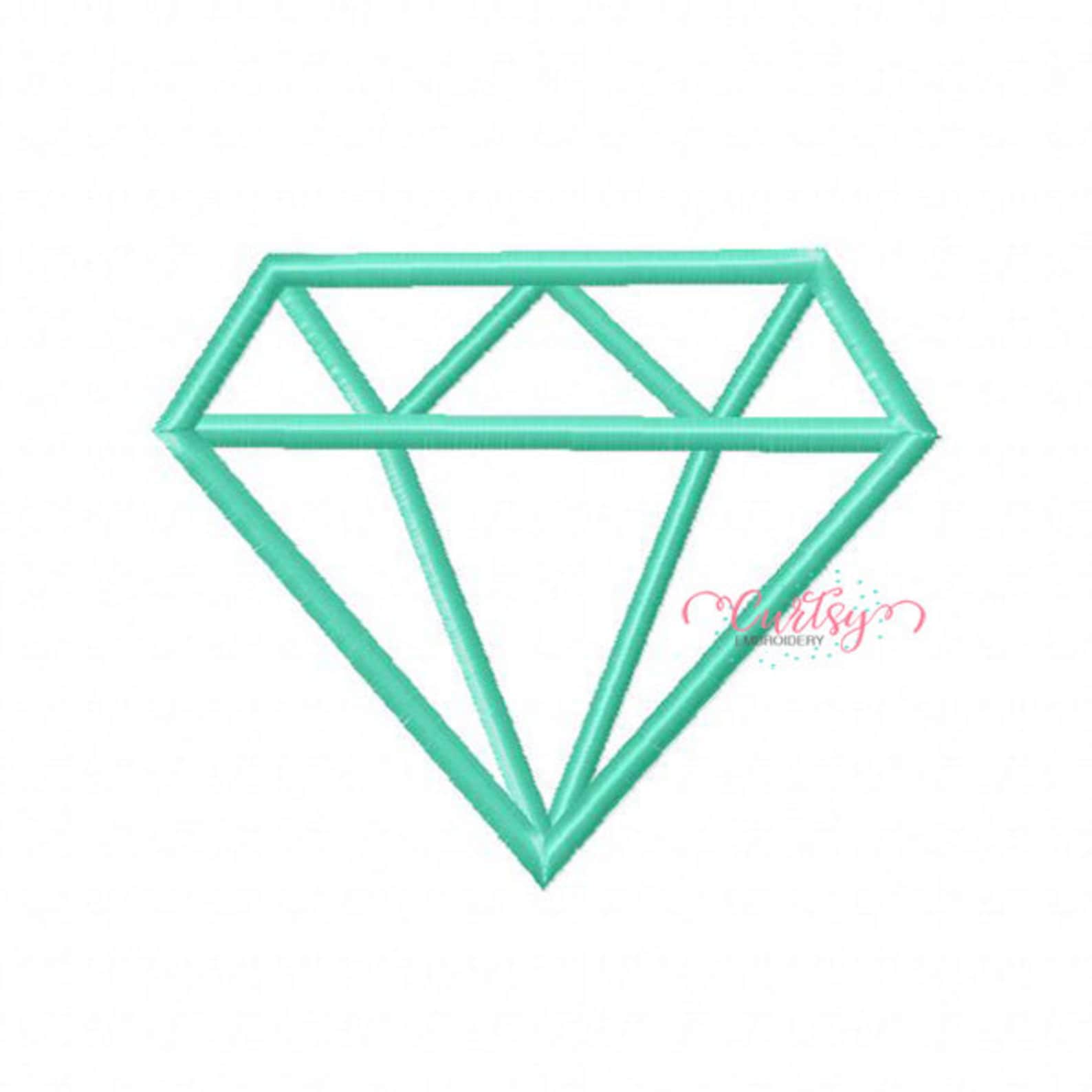 Diamond Embroidery Design / Applique Designs / Diamond Embroidery ...