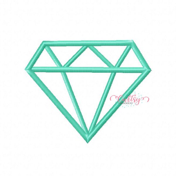 Diamond Embroidery Design / Applique Designs / Diamond | Etsy
