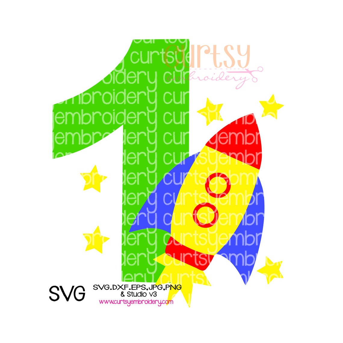 Rocket Ship Svg Design, Outer Space Birthday Svg, Space Birthday, First ...