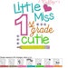 1st Grade Applique Design / Back to School Embroidery Design / - Etsy