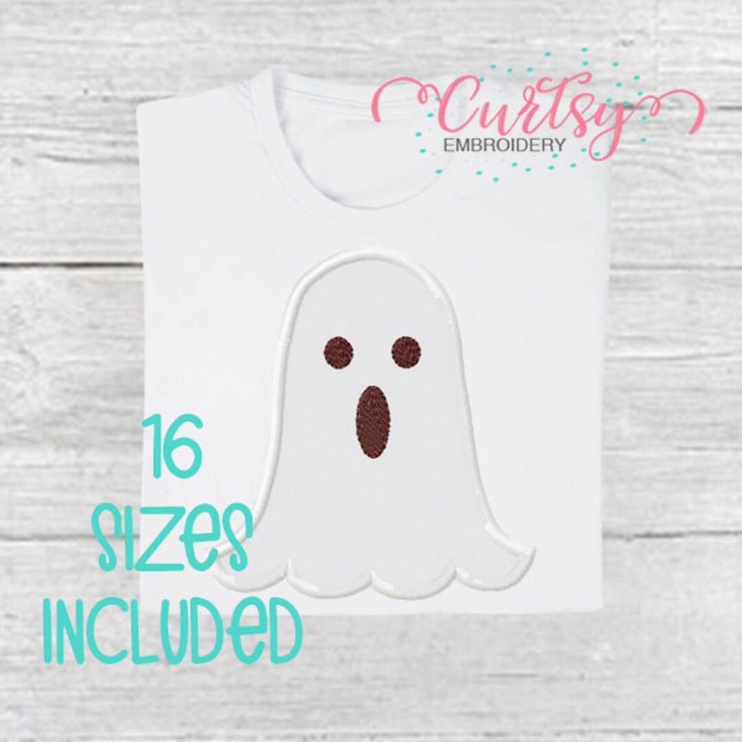 Ghost Applique Design / Ghost Embroidery / Halloween Applique ...