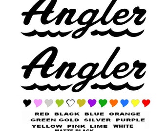 Angler Boat Decals - Etsy