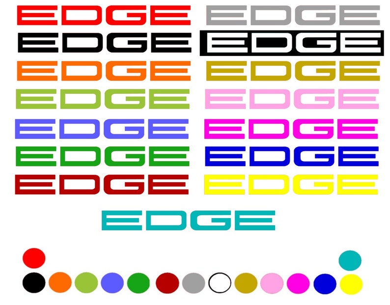 EDGE Stickers Decals FORD Ranger Truck Bedside - Etsy