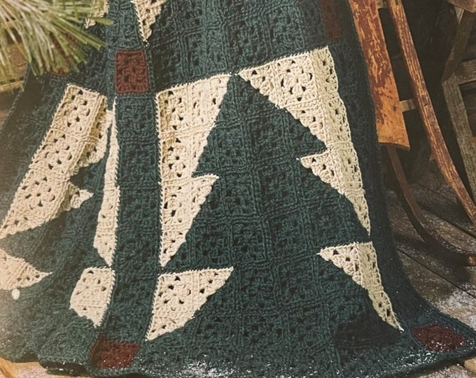 Christmas Farm Afghan / Christmas Tree Afghan - CROCHET PATTERN Pdf ...