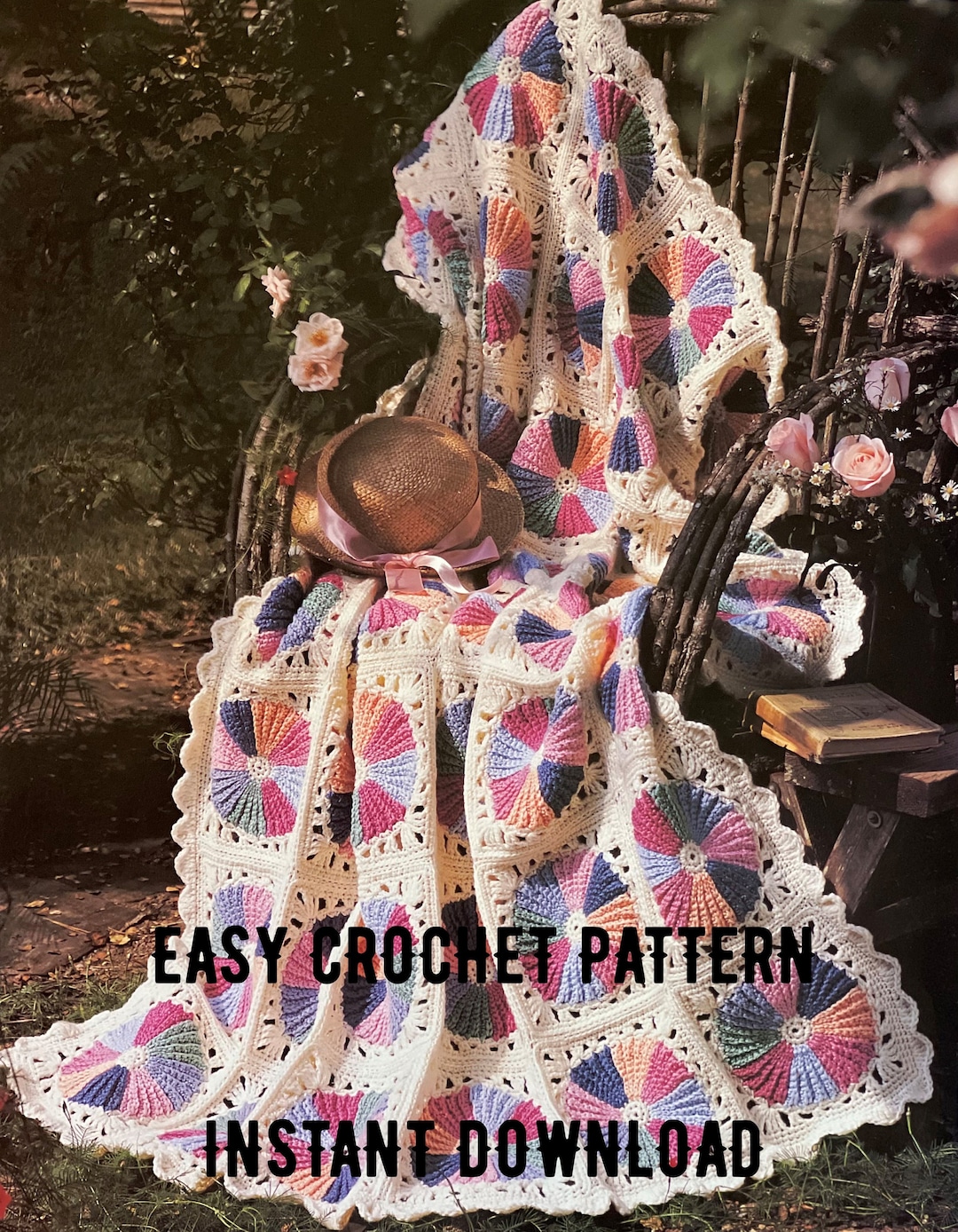Dresden Plate CROCHET Afghan Pattern- INSTANT DOWNLOAD - Etsy UK
