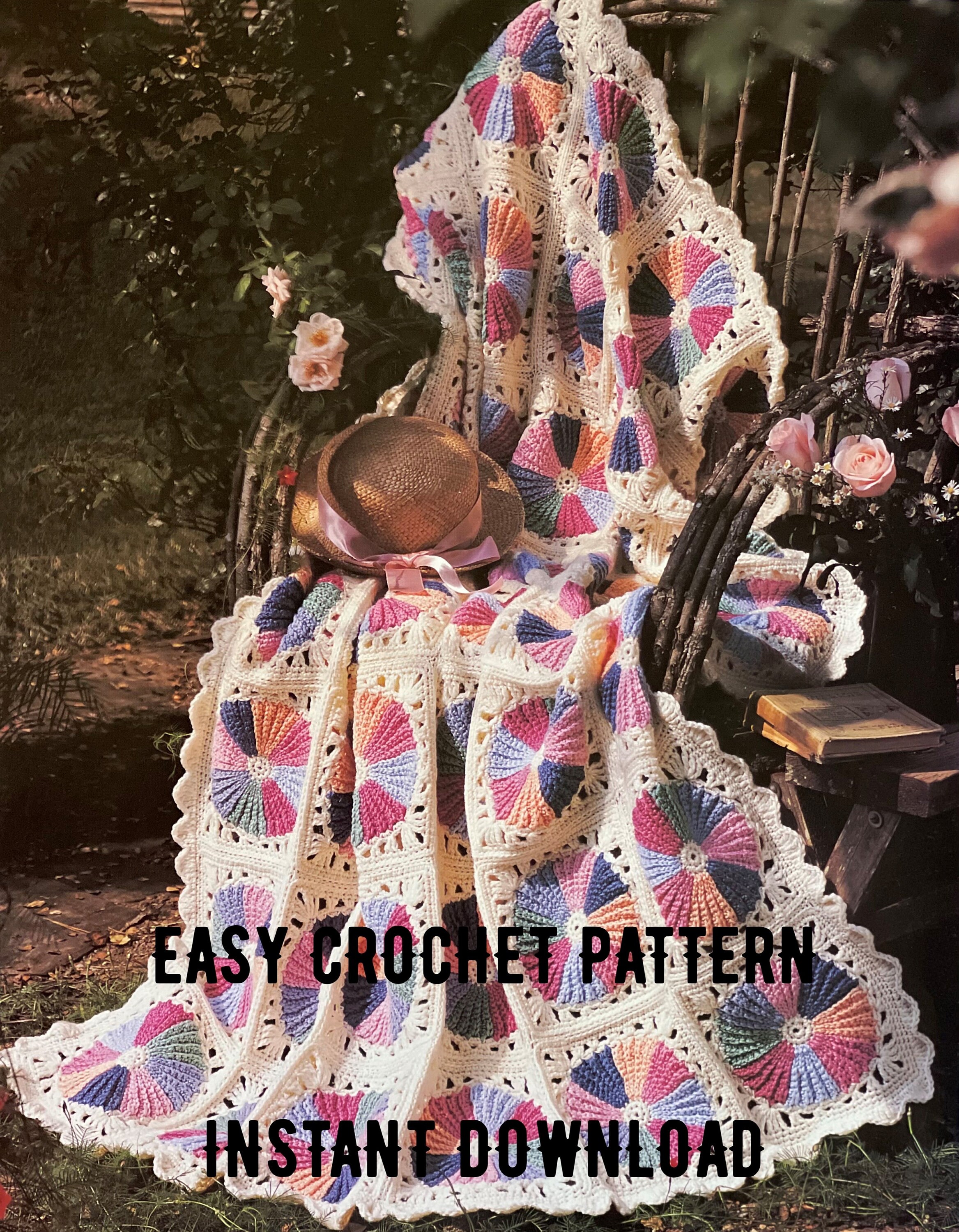 Dresden Plate CROCHET Afghan Pattern- INSTANT DOWNLOAD - Etsy