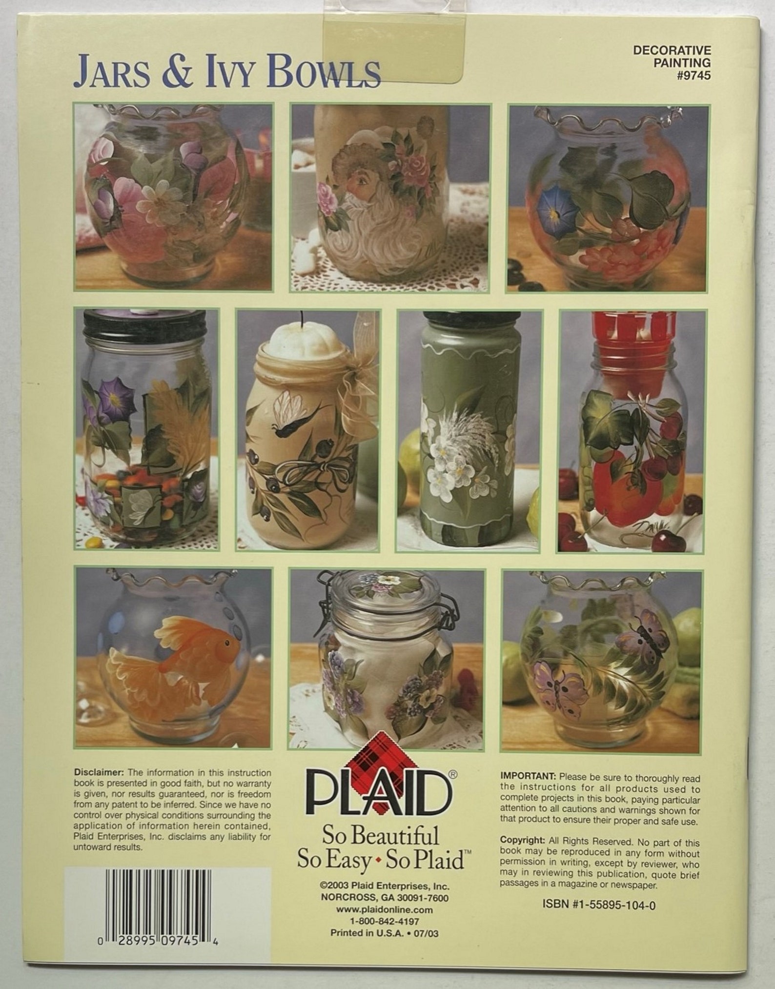 One Stroke Creative Jars & Ivy Bowls - Etsy