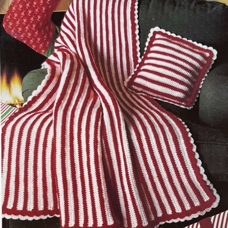 Striped Afghan - Etsy