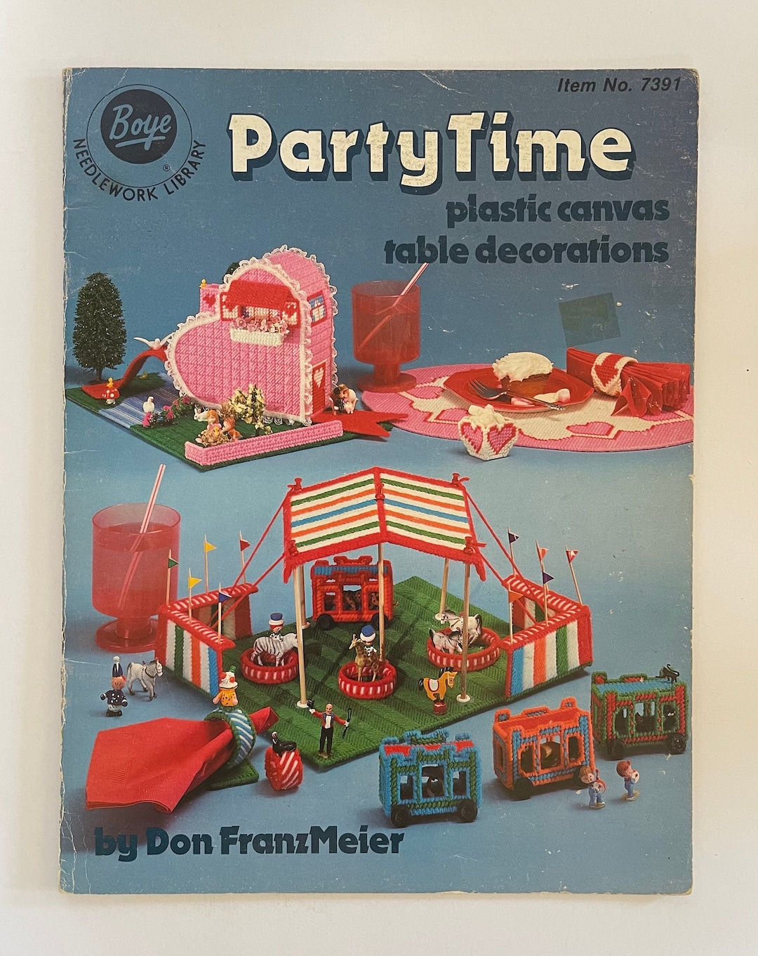 Boye Plastic Canvas Patterns Table Decorations Party Time 1982 - Etsy