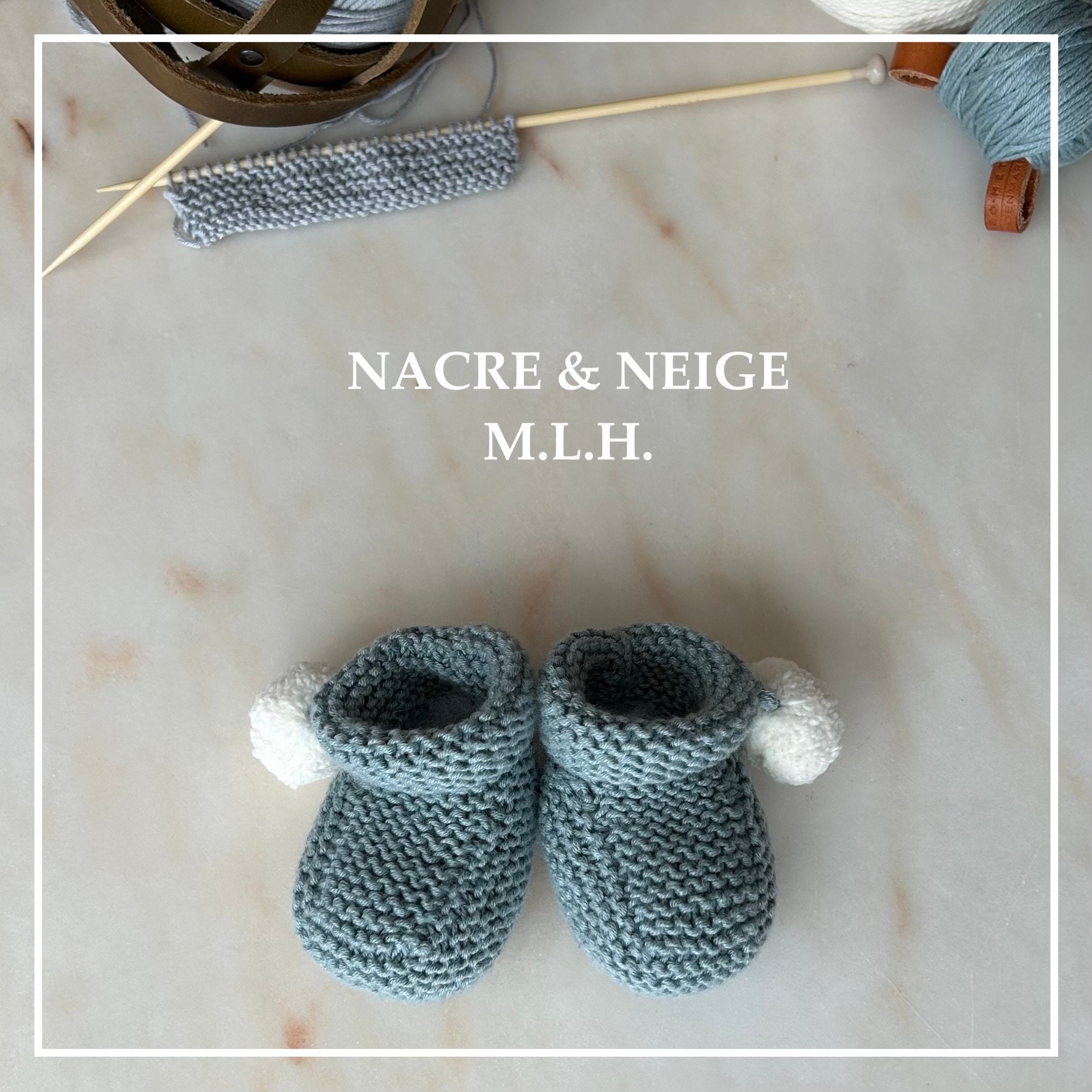 LE CLASSIQUE - Baby Booties Knitting Pattern (patron De Tricot ...