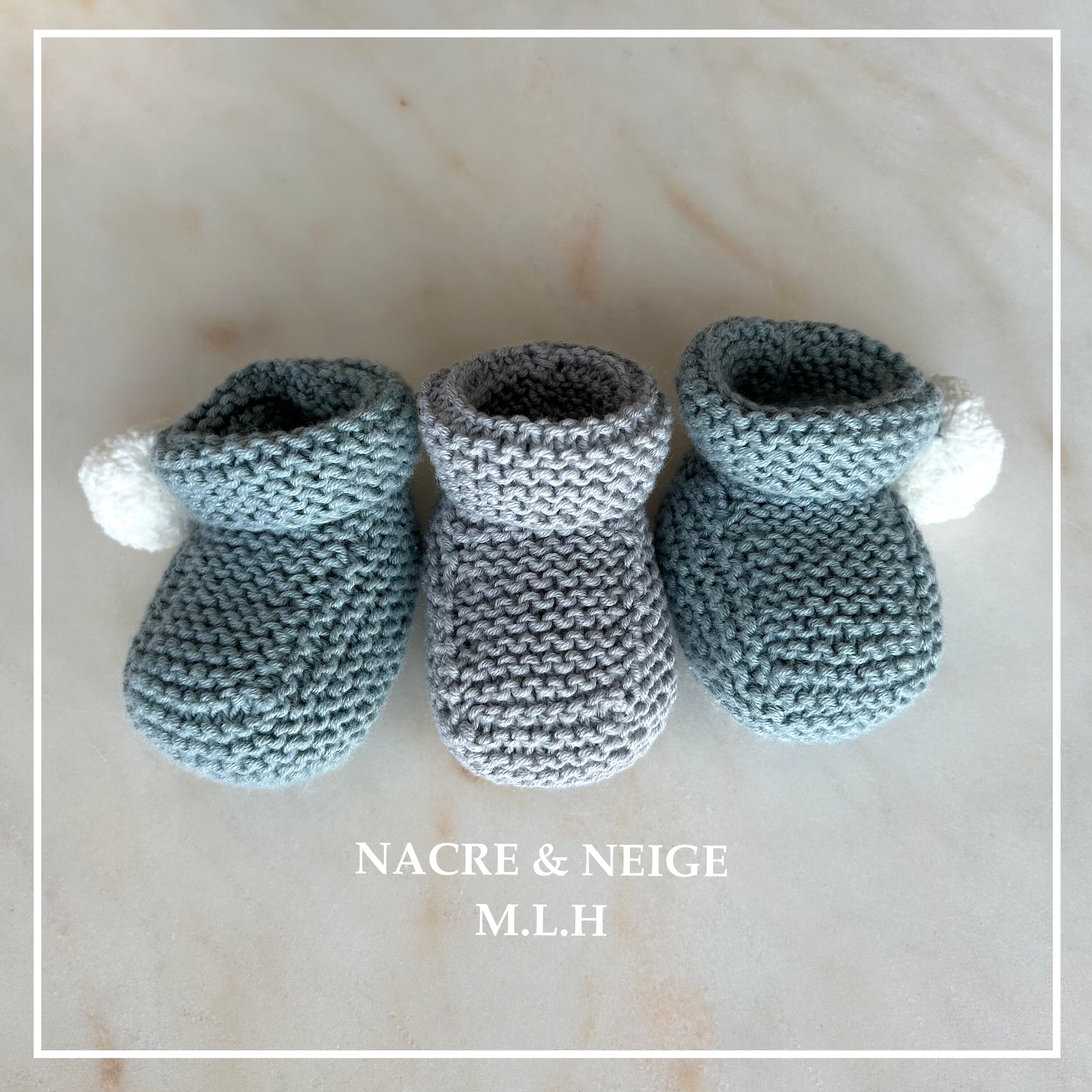 LE CLASSIQUE - Baby Booties Knitting Pattern (patron De Tricot ...