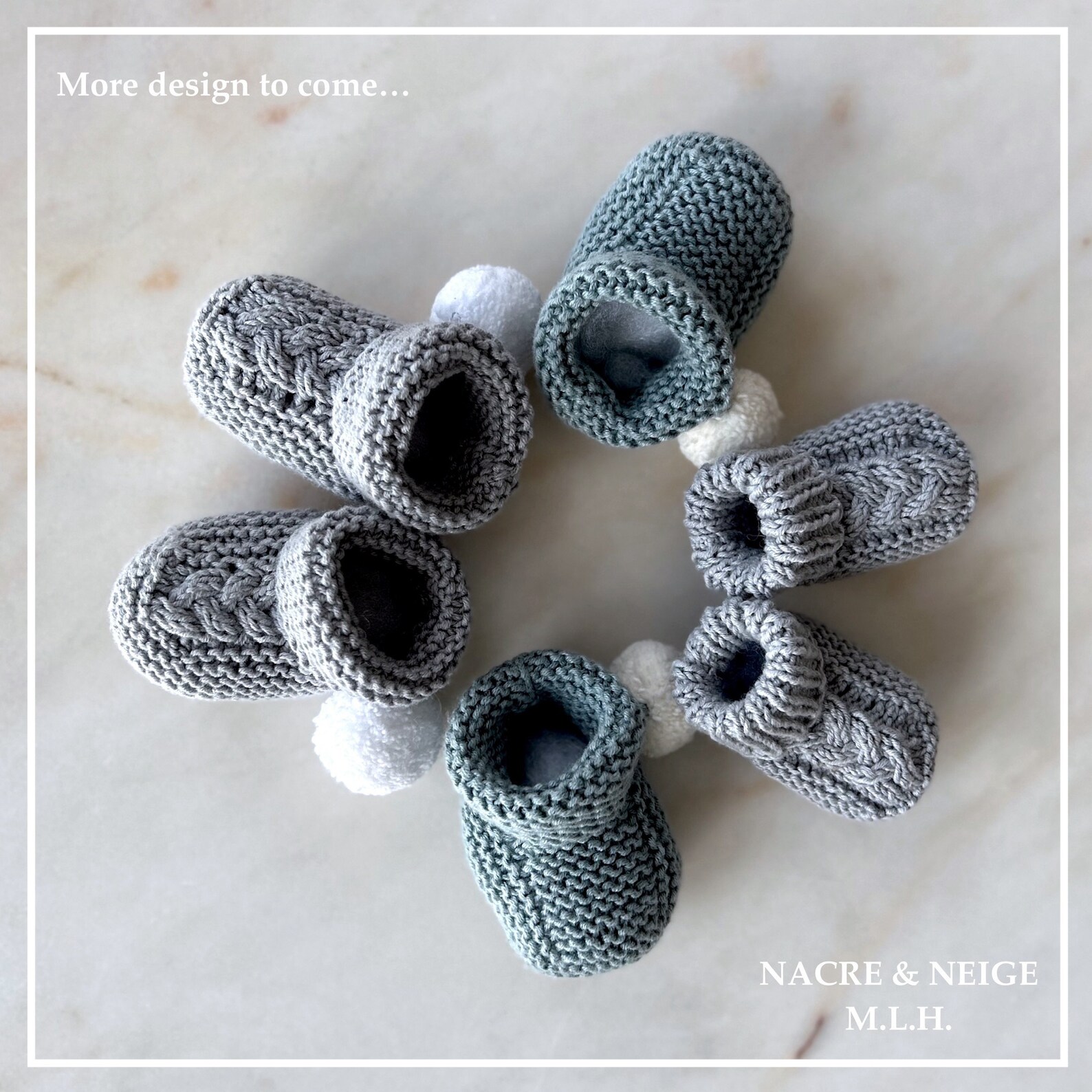 LE CLASSIQUE - Baby Booties Knitting Pattern (patron De Tricot ...