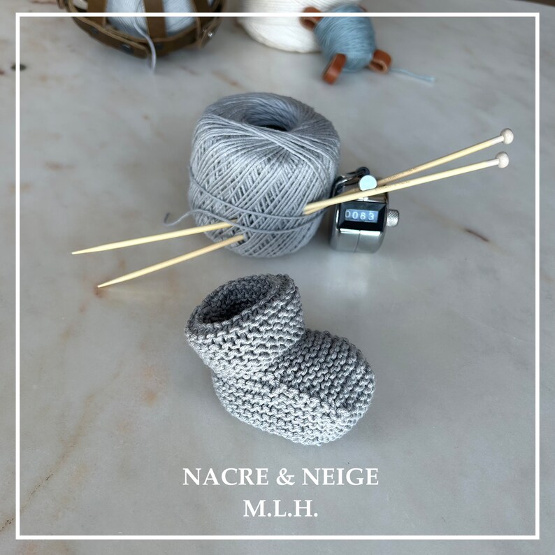 LE CLASSIQUE - Baby Booties Knitting Pattern (patron De Tricot ...