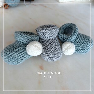 LE CLASSIQUE - Baby Booties Knitting Pattern (patron De Tricot ...