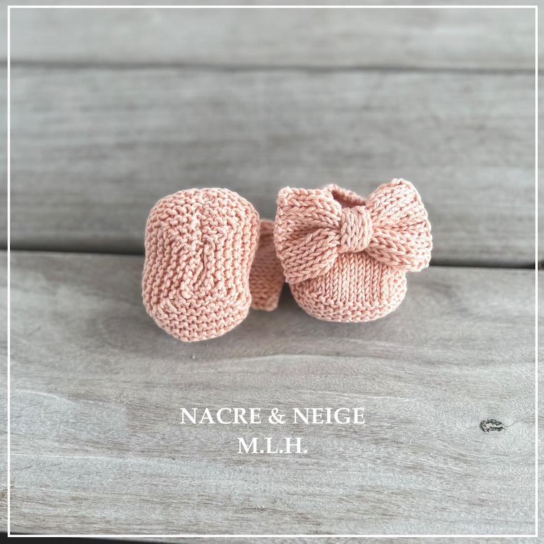 Knitting Pattern - Baby Girl Booties | Easy Bootie Pattern | Girly Bow ...