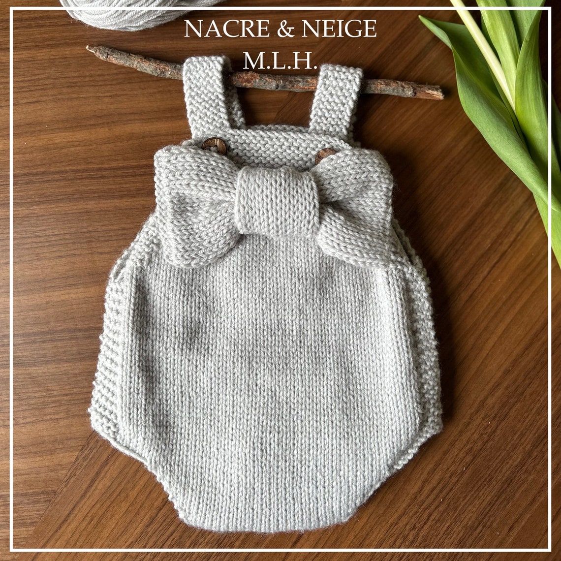 Knitting Pattern - Easy Knitted Baby Romper | 2-in-1 Romper With Pocket ...