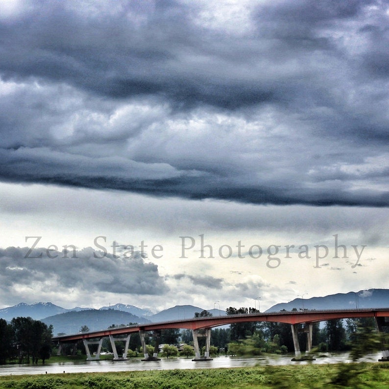 Landscape Print. Bridge Photography Print. Mission Bridge Photograph ...