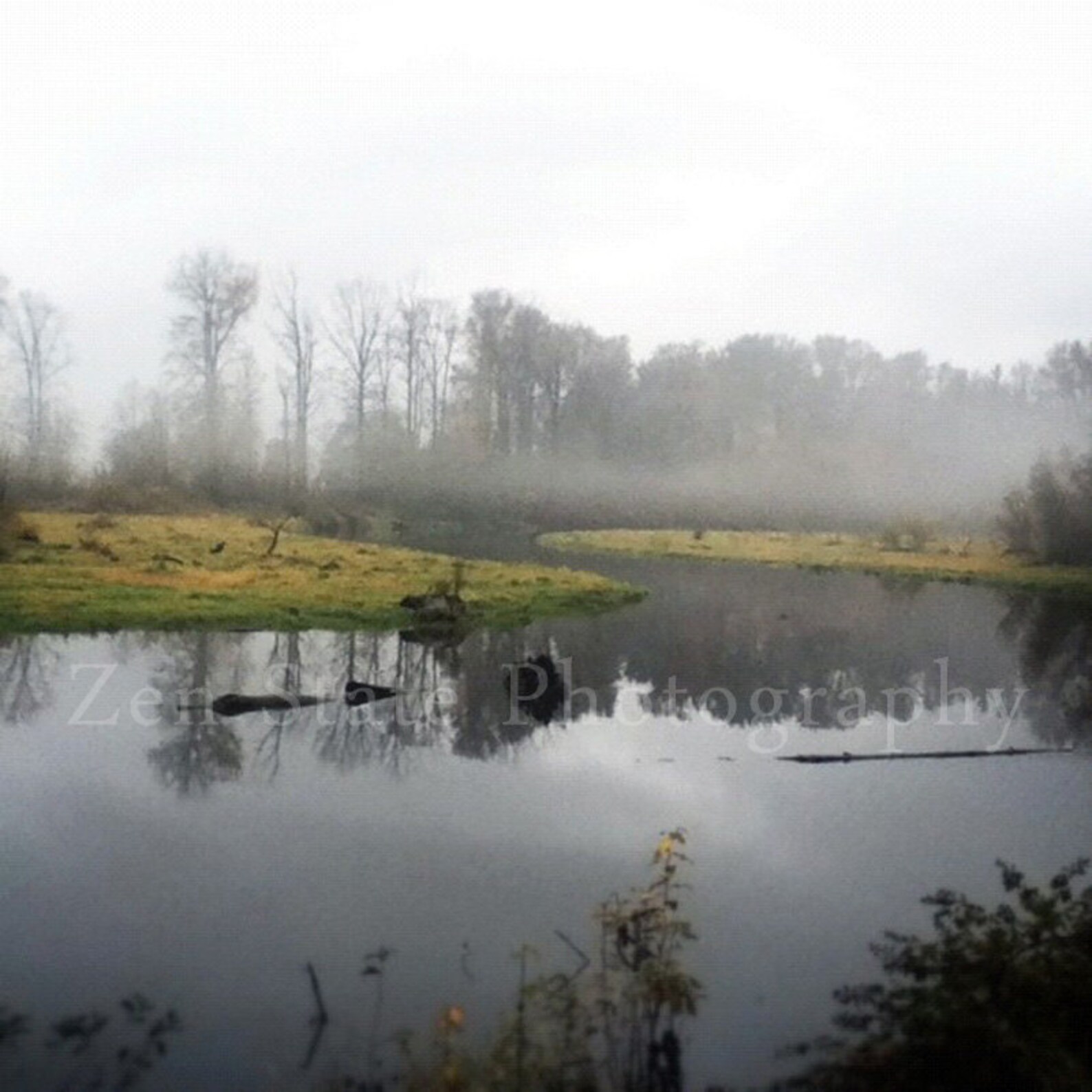 Nature Print. Autumn Mist Landscape Print. Nature Photography Print ...