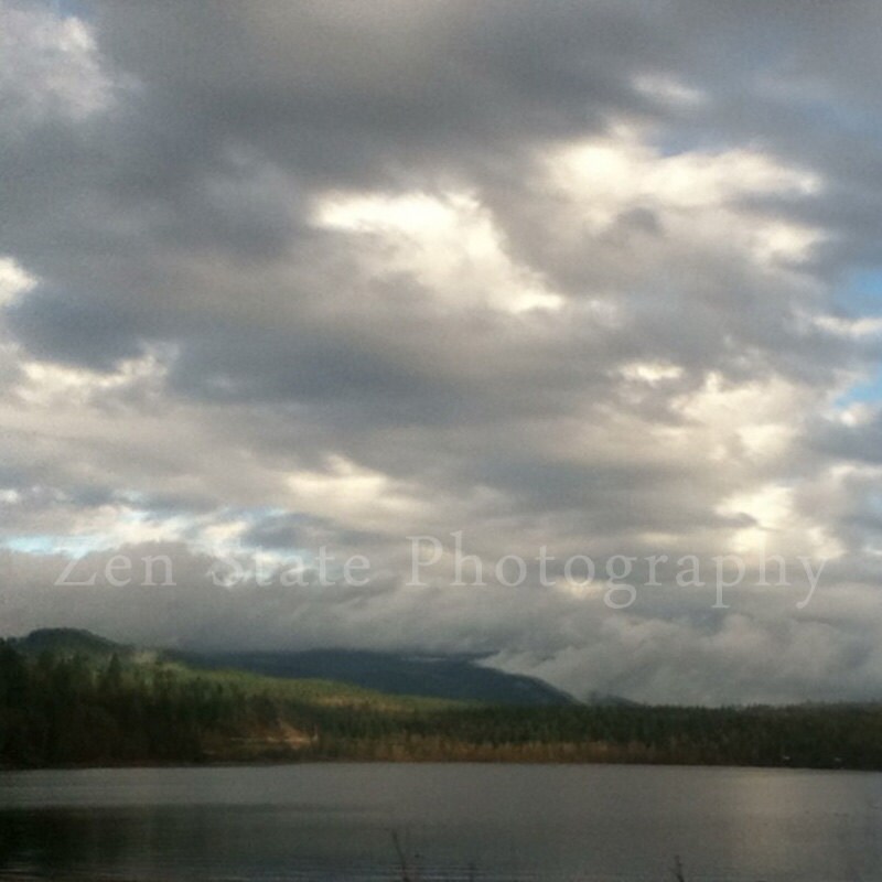 Landscape Print. Cloud Photography. Photo Print Wall Art. Square Format ...