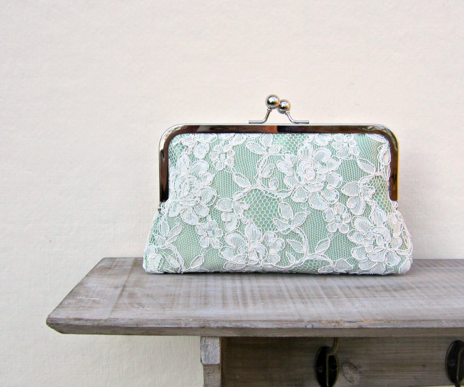 Green Clutch Green Lace Clutch Lace Bridal Clutch Rustic - Etsy