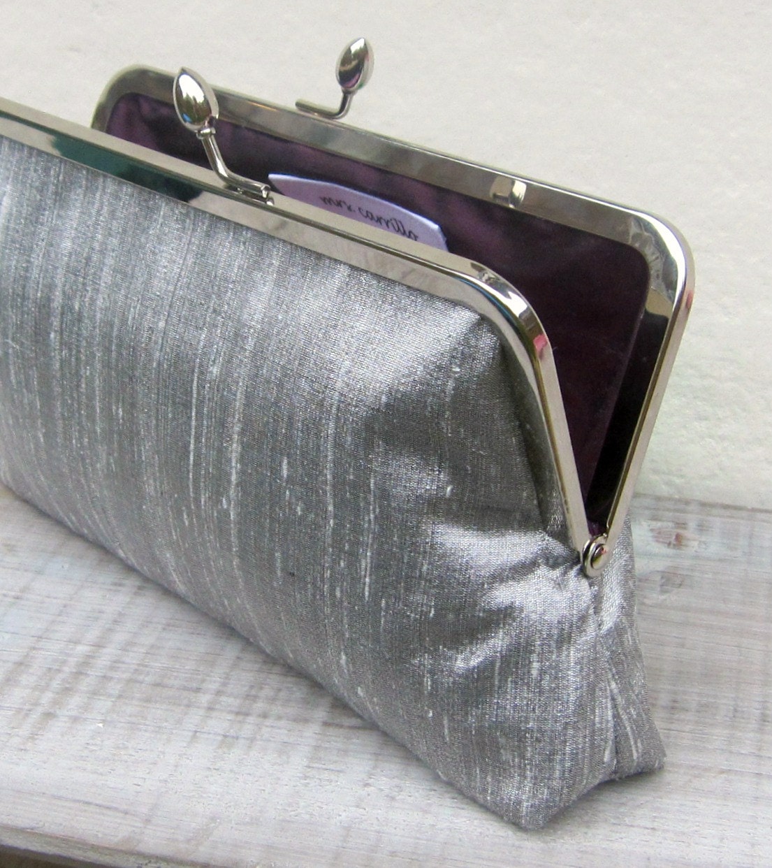 Silver Bridal Clutch Bag Silver Wedding Clutch Silver | Etsy