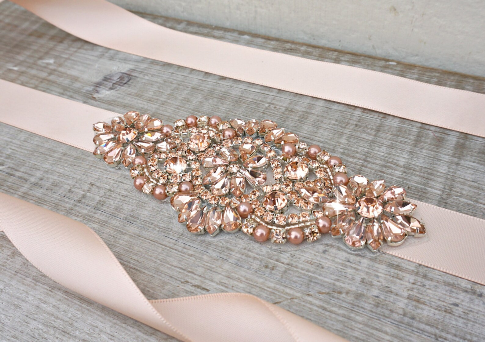 Rose Gold Bridal Sash Rose Gold Bridal Belt Sash Belt - Etsy
