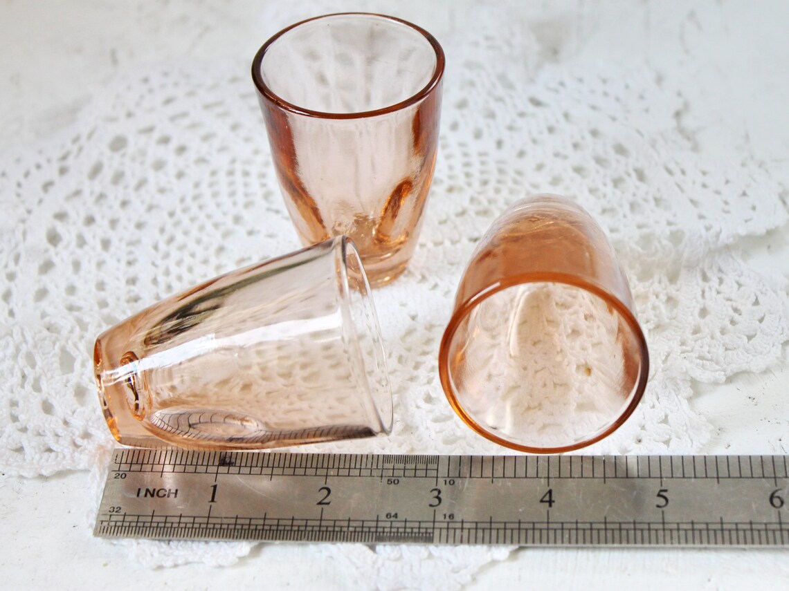 Pastel Shot Glasses Colored Drink Glasses Set of Three - Etsy