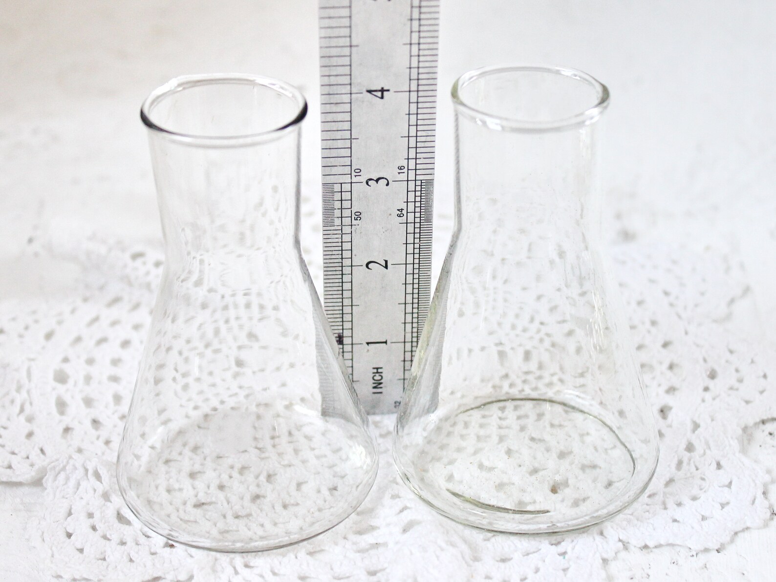 Vintage Transparent Pharmacy Laboratory Glass Test Tube Vases, Soviet ...