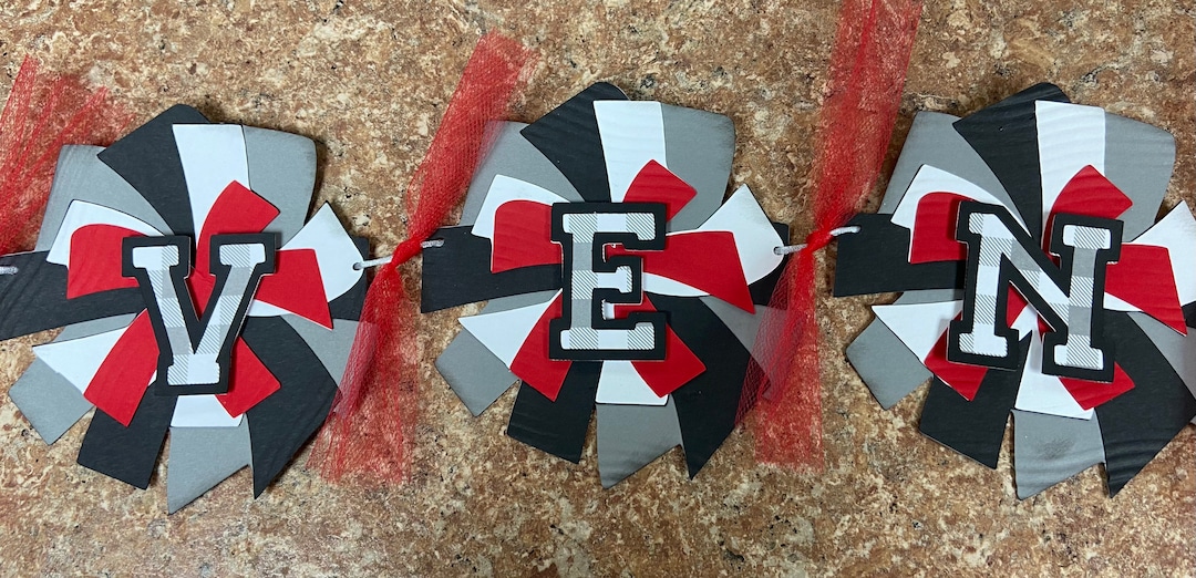 Name Banner, Cheerleader Banner, Room Banner, Cheerleading Decorations ...