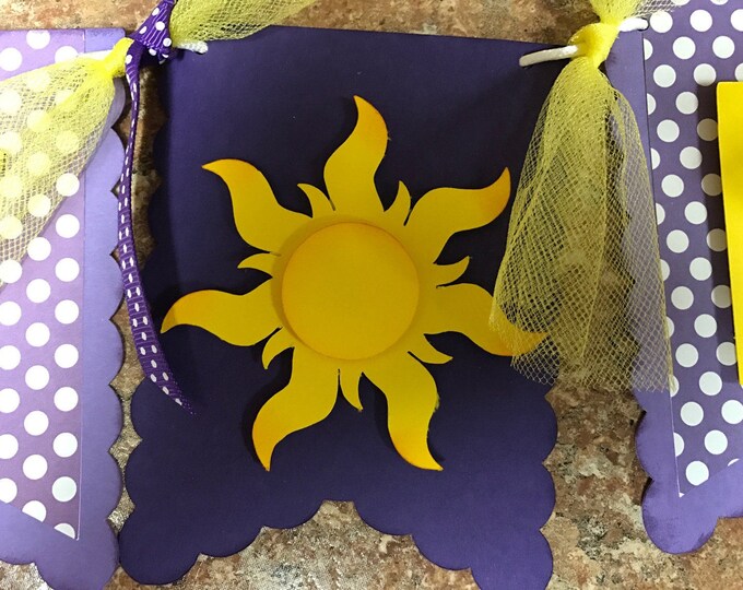 Rapunzel Banner, Best Day Ever Banner, Custom Birthday Banner, Tangled ...