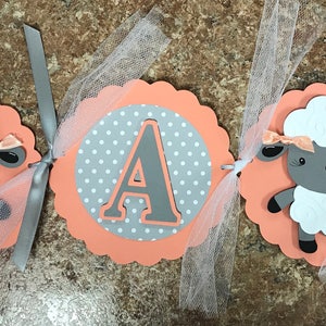 Girl Baby Lamb Banner, Baby Shower Banner, Lamb Banner, It's A Girl ...