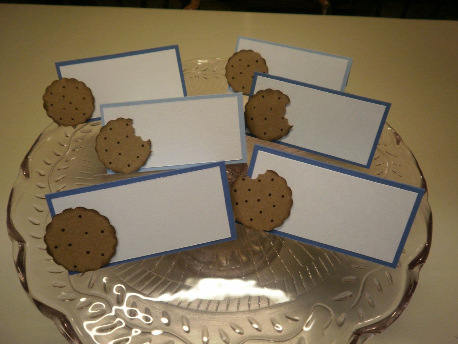 Milk and Cookies Food/name Cards - Etsy