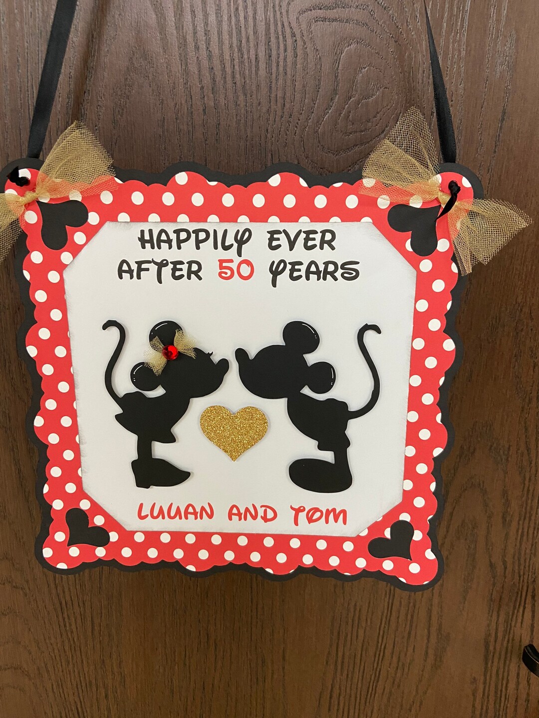 Door Sign, Cardstock Sign, Anniversary Door Sign, Happy Anniversary ...