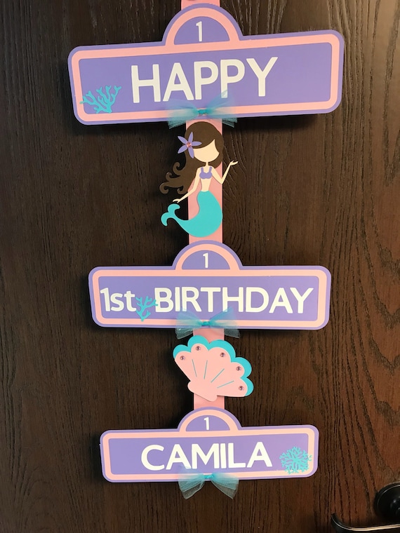 Mermaid Door Sign Door Sign Under the Sea Door Sign Shell - Etsy UK