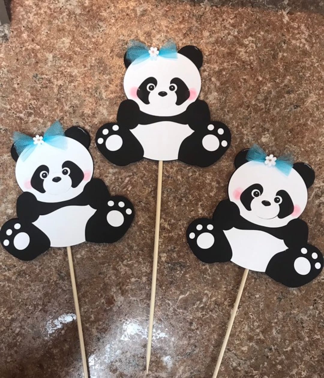 Panda Centerpieces, Baby Shower Centerpieces, Sitting Panda, Custom ...