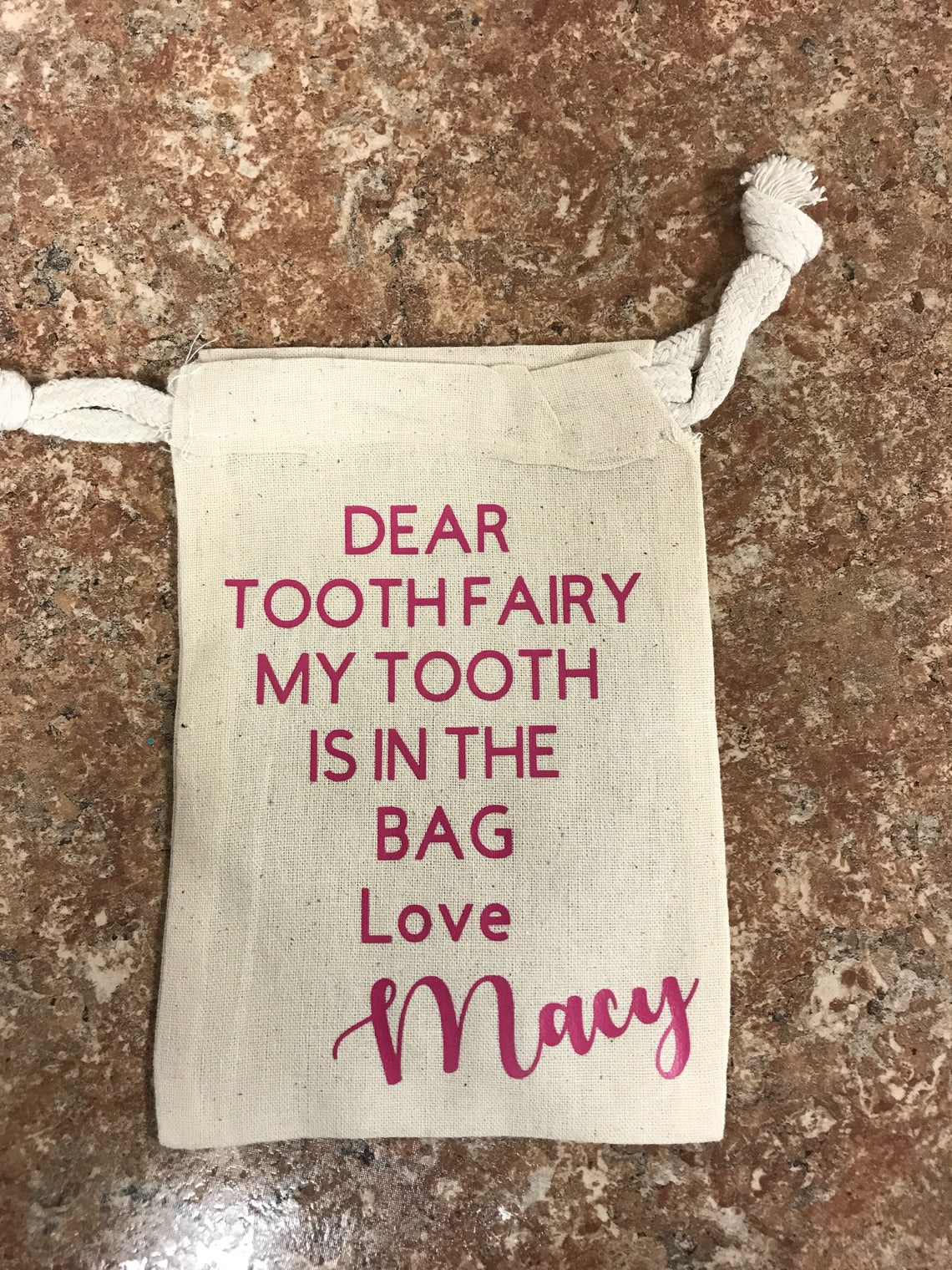 Tooth Fairy Bag/personalized Tooth Fairy Bag/girl Tooth Fairy - Etsy