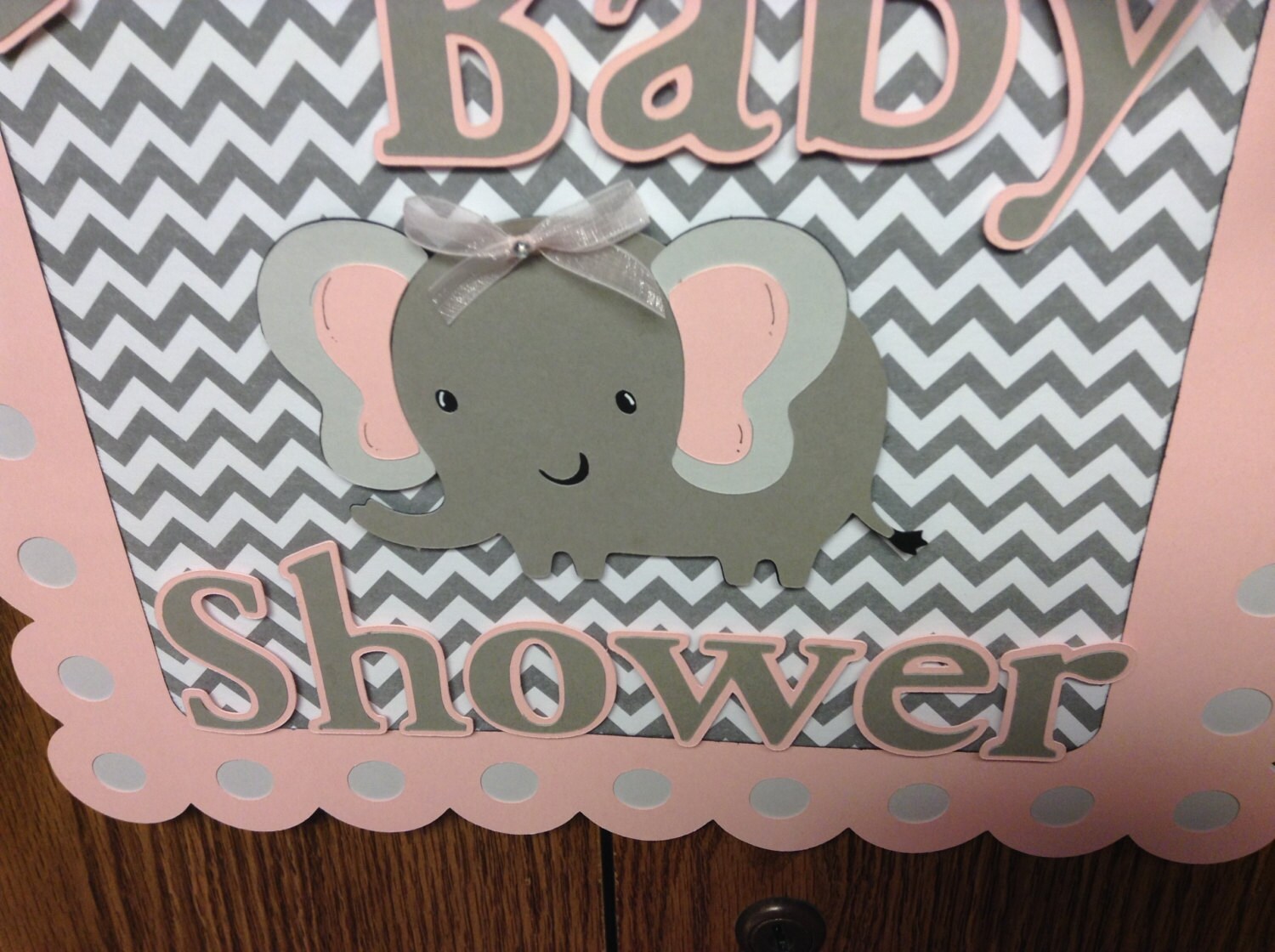 Elephant Door Sign for a Baby Shower, Custom Door Sign, Elephant Party ...