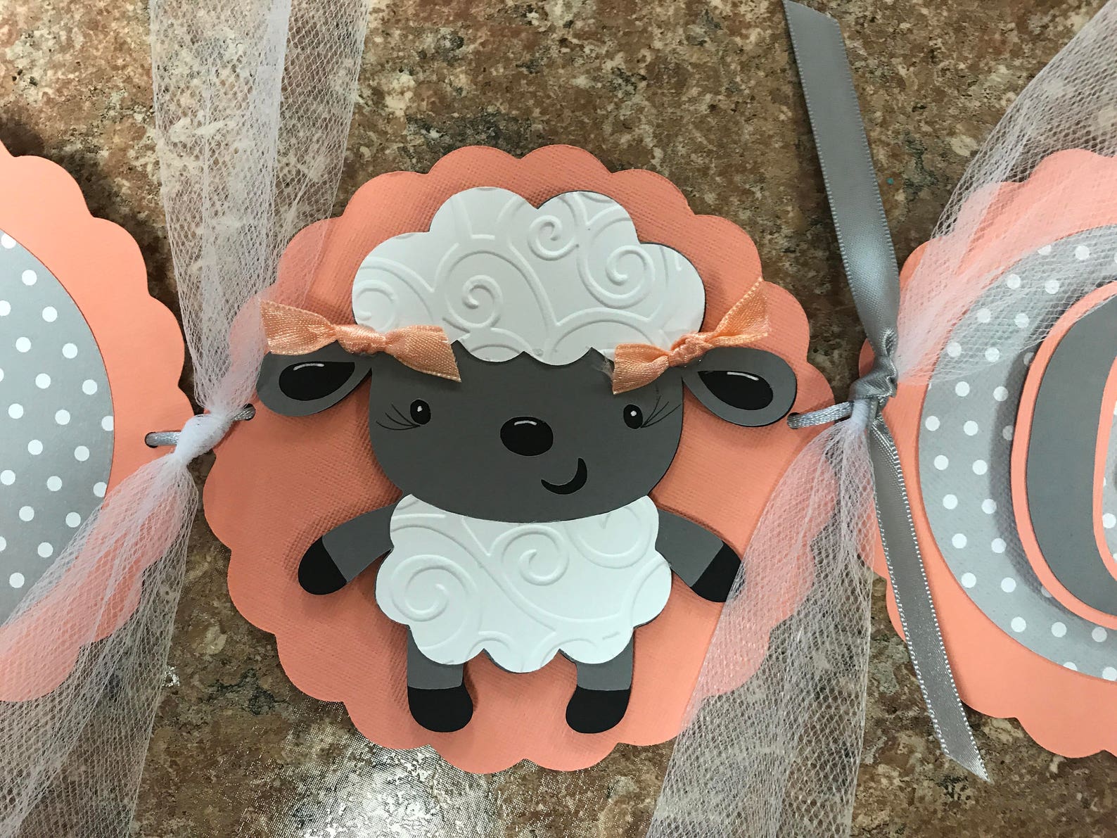 Girl Baby Lamb Banner Baby Shower Banner Lamb Banner | Etsy