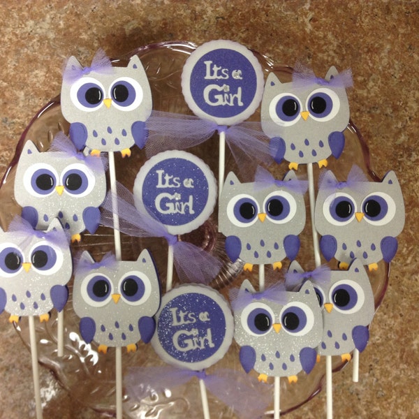 Owl Cupcake Toppers - Etsy