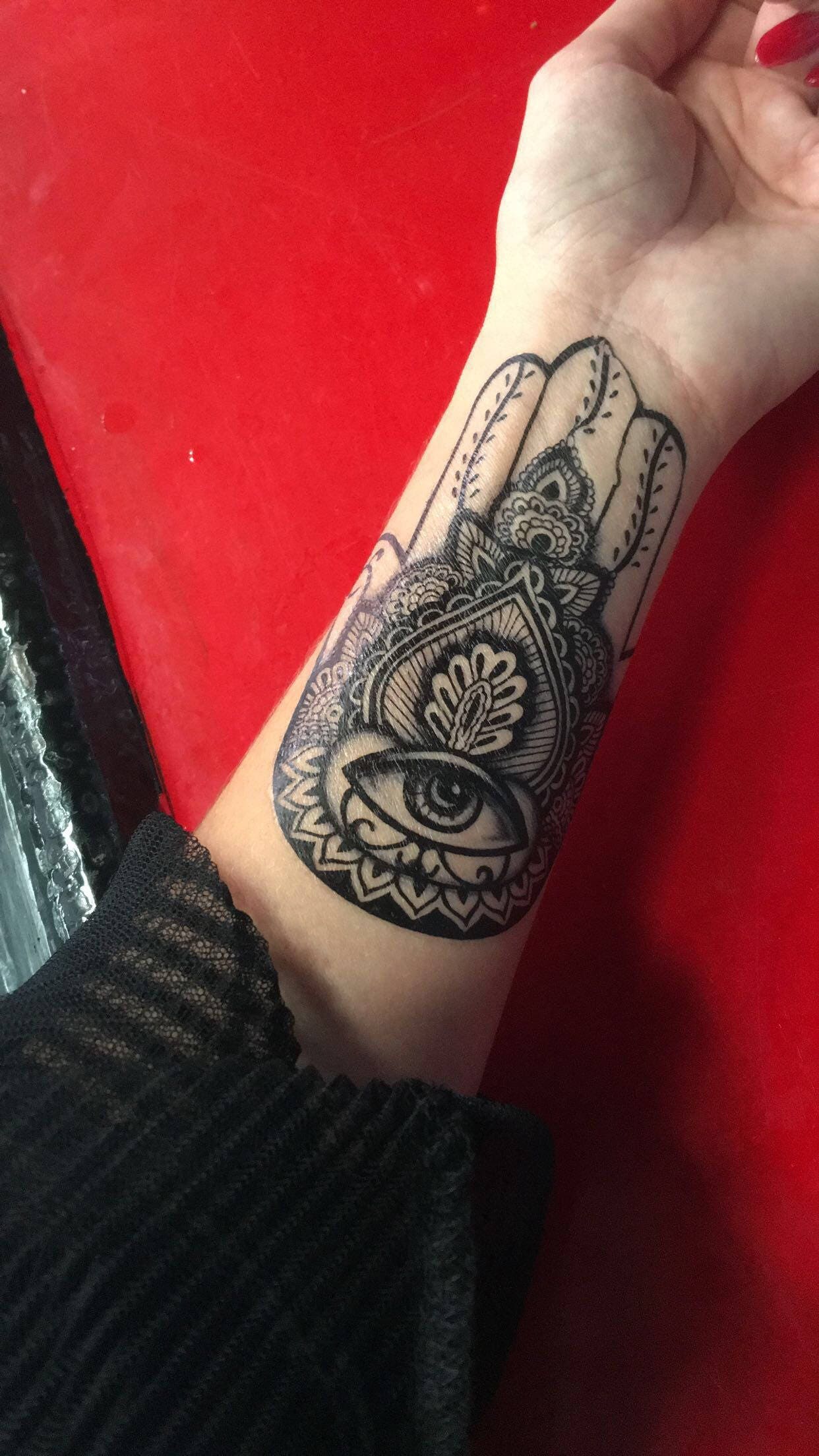 Hamsa Hand Tattoo Men