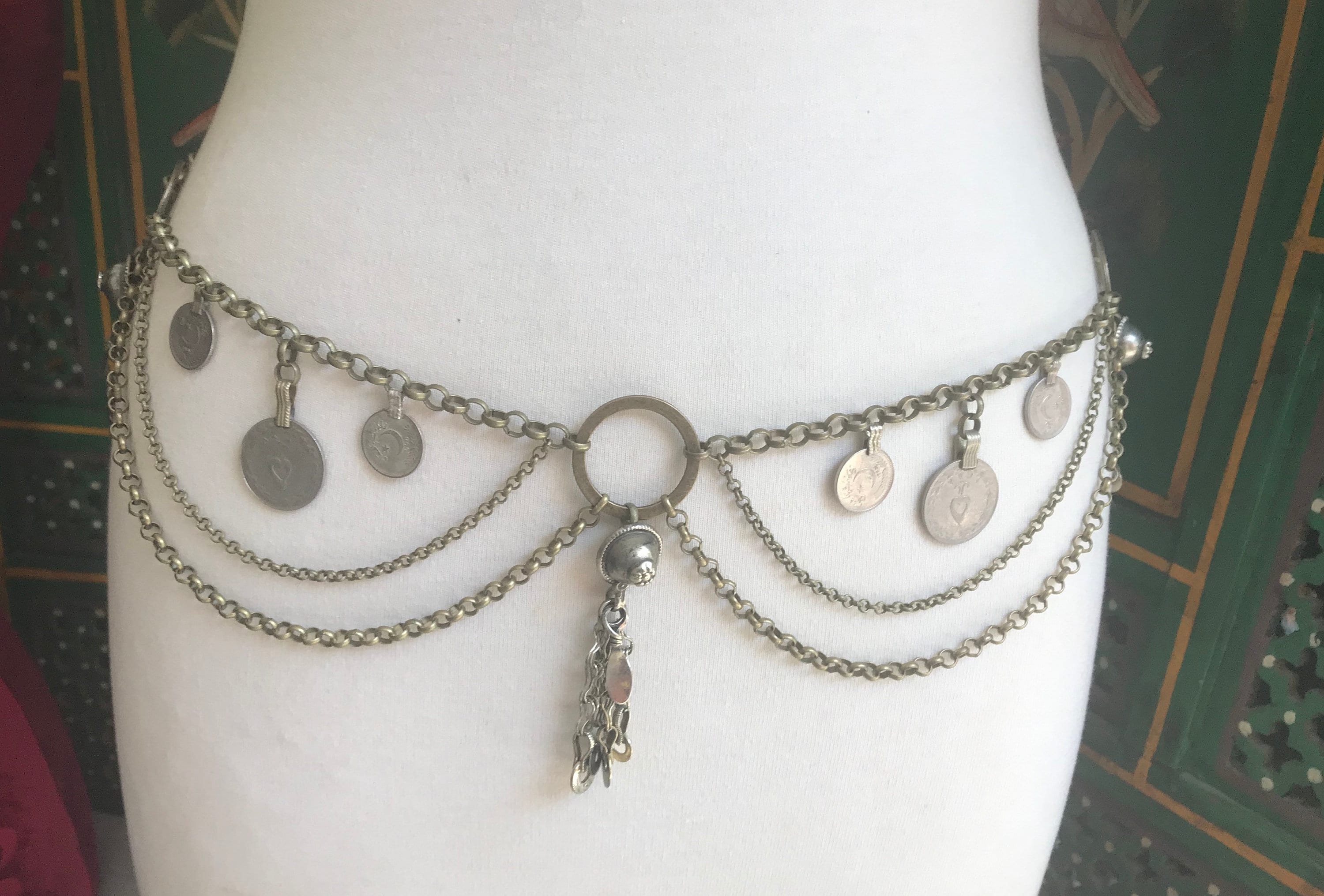 Bronze Chain Coin Belt - Etsy