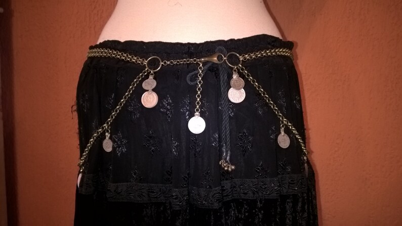 Isis Bellydance Coin Drape, Necklace or Belt - Etsy