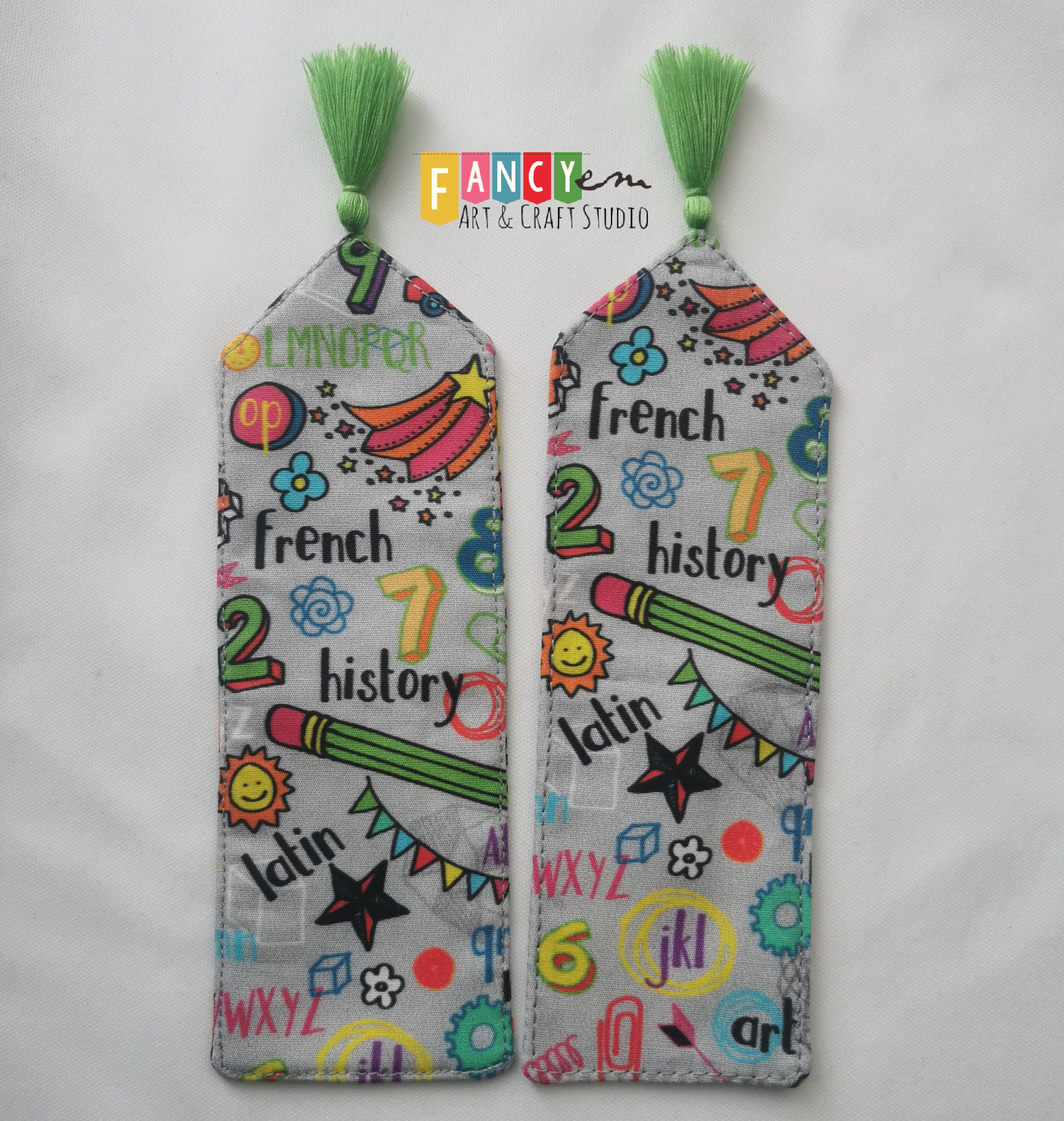 School Fabric Bookmarks Gift for Teacher Pupil Gift Student - Etsy UK