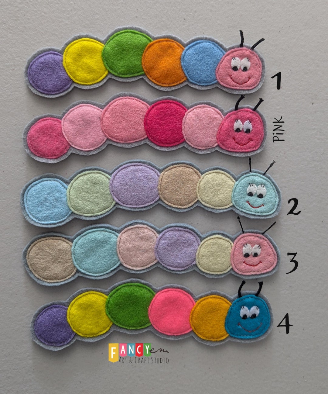 Caterpillar Bookmark, Felt Bookmark, Kids Bookmark, Young Reader ...