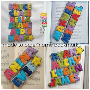 Kids Bookmark, Personalized Bookmark, Stocking Filler, Young Reader ...