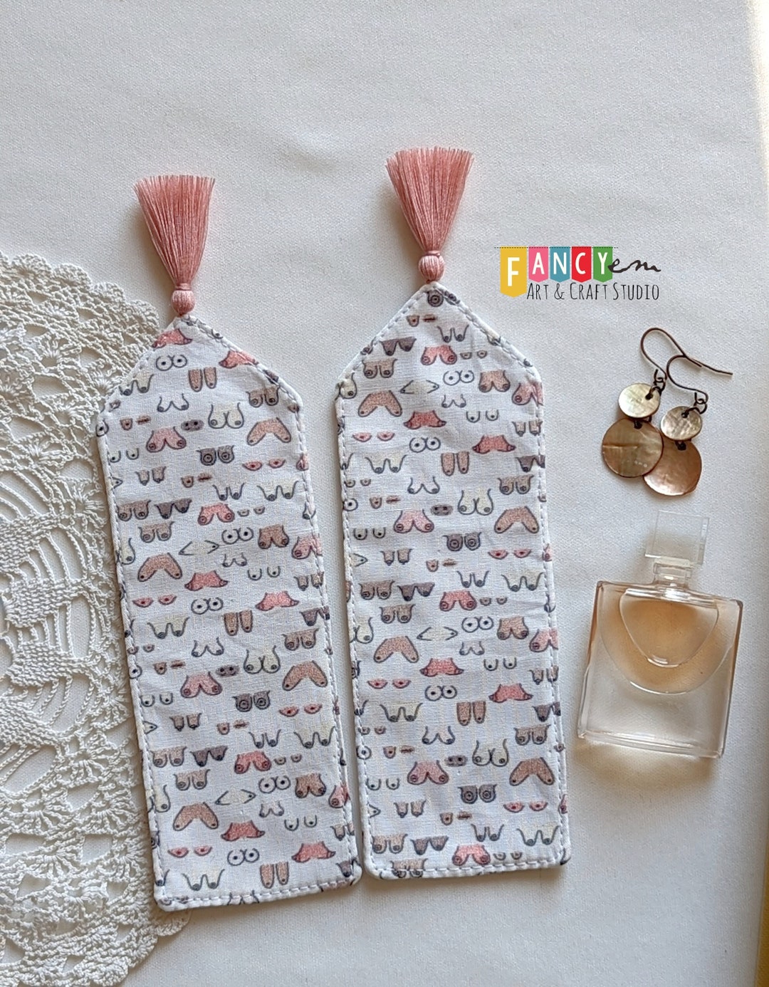 Boobs Bookmark, Boobmarks, Body Positive, Adult Gift, Fabric Bookmark ...