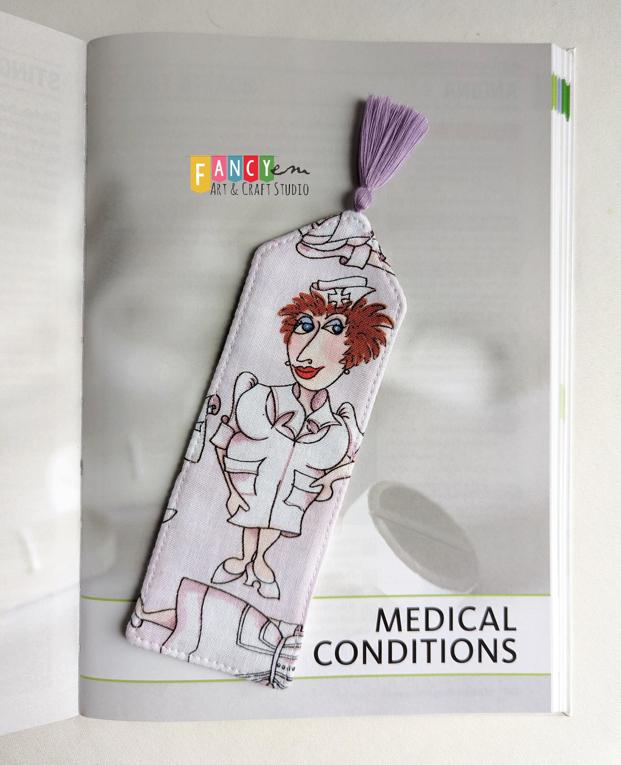 Nurse Fabric Bookmarks Nurse Gift Nurse Thank You Gift - Etsy