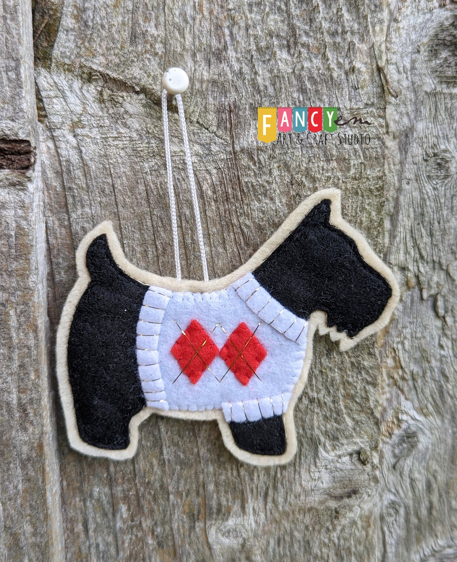 Scottish Terrier Christmas Scottish Terrier Handmade - Etsy