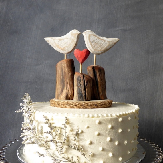 Rustic Wood Wedding Cake Topper Wedding Cake Topper, Wooden
