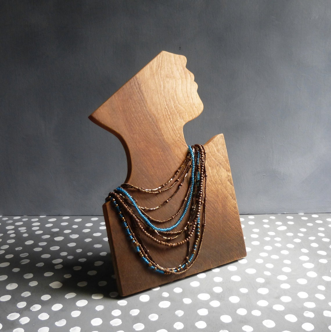 Scarf Display Wood Necklace Holder/ Scarf Bust for Trade - Etsy
